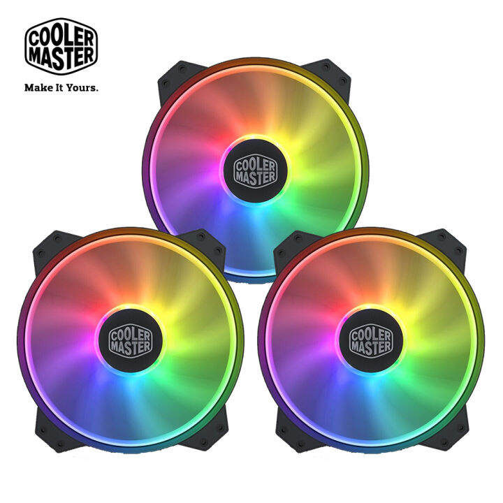 CoolerMaster MF200R 200mm 12V ARGB PC Case Cooling Fan 3Pin ARGB Quiet ...