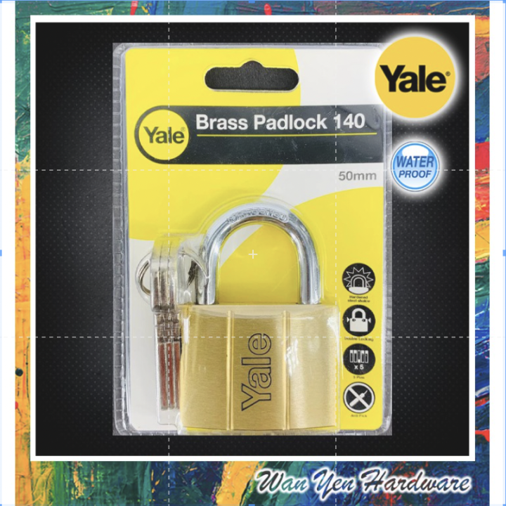 YALE BRASS PADLOCK V140.50 (50MM) | Lazada