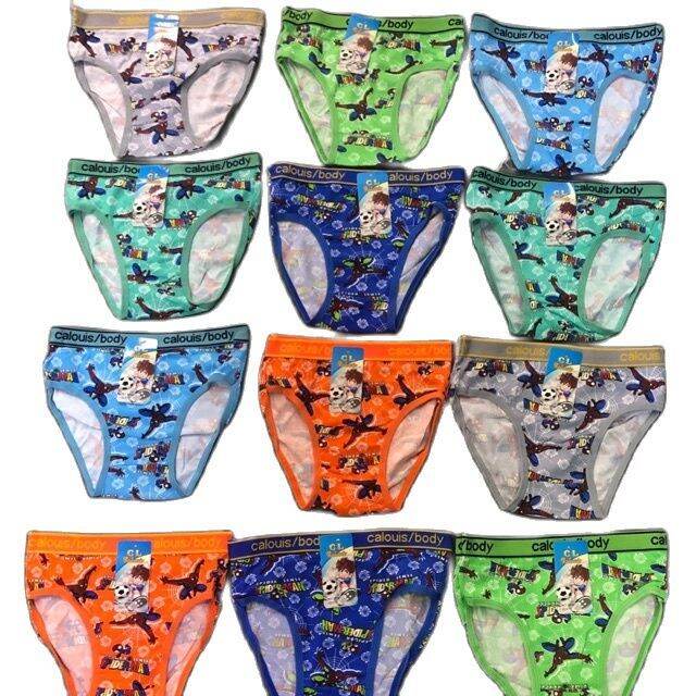 Kid's CL Cartoon Brief for Boys (5 to 7 Y/O) 12 Pcs per Pack Assorted ...