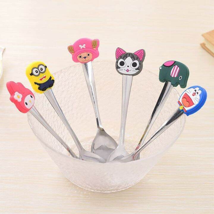 KOKORO Cartoon Small Spoon for kids Cute Beautiful Kid Spoons Steel ...