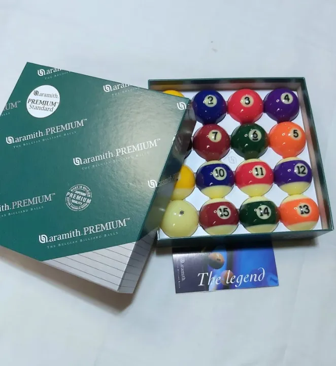 ARAMITH PREMIUM BILLIARD BALLS (2 1/4 inches) STANDARD SIZE BILLIARD ...