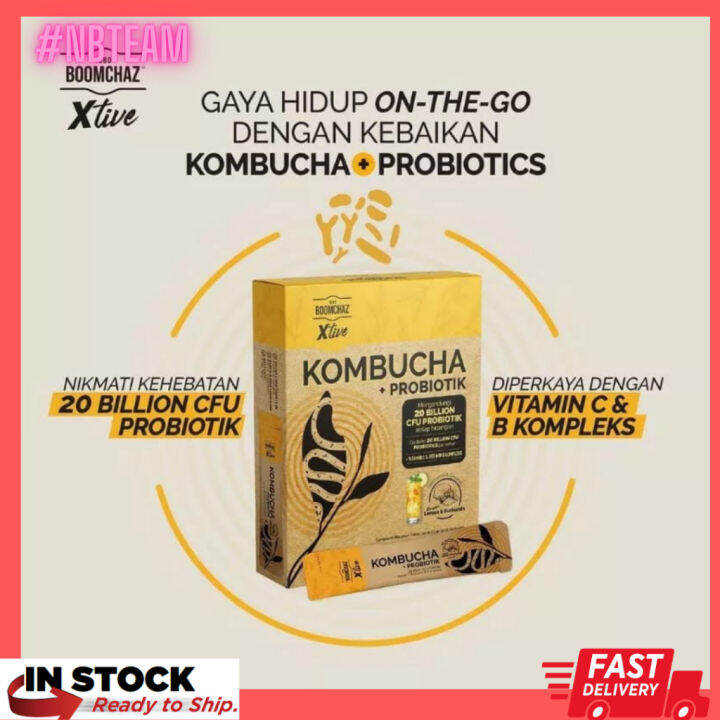 DR NORMAN - Boomchaz Xtive Serbuk Kombucha Probiotik Halal | Lazada