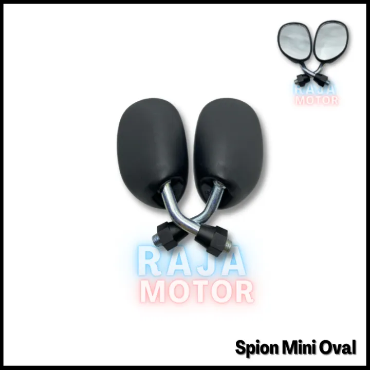 Spion Motor / Kaca Spion Oval Motor Honda yamaha Mini Kecil tanggung ...