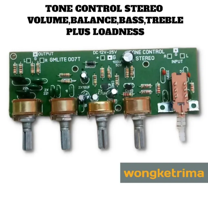 TONE CONTROL STEREO VOLUME BALANCE BASS TREBLE PLUS LOADNESS | Lazada ...