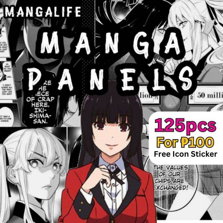 Manga Life Kakegurui Piso ₱1 Anime Manga Panels Wall Decoration Sticker ...