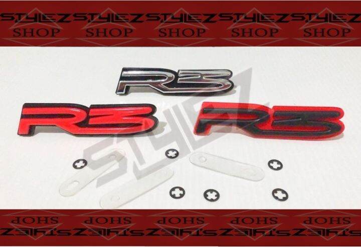 R3 EMBLEM Grille Palstic LOGO FOR PROTON NEO, SATRIA, WIRA, PERSONA ...