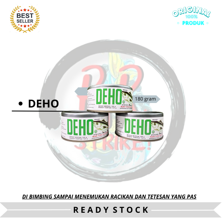 Deho Tuna Chunk In Oil 180 gr - Ikan Tuna minyak dalam kaleng | Lazada ...