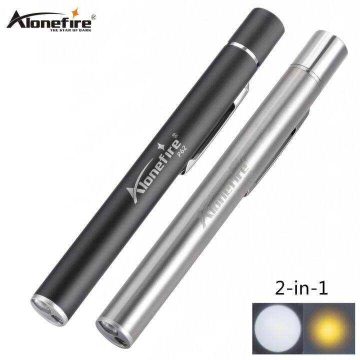AloneFire P62 Rechargeable LED Flashlight Pen Light Mini Torch Cool USB ...