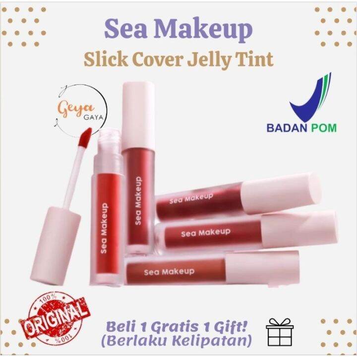 ‼️READY‼️ SEA MAKEUP SLICK COVER JELLY TINT FINISHING GLOSSY | Lazada Indonesia