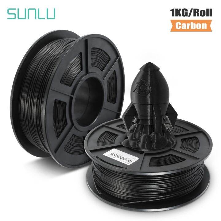 SUNLU PLA Carbon Fiber 3D Printer Filament Ultra-high hardness Dimensional Accuracy 1.75mm+/-0 ...