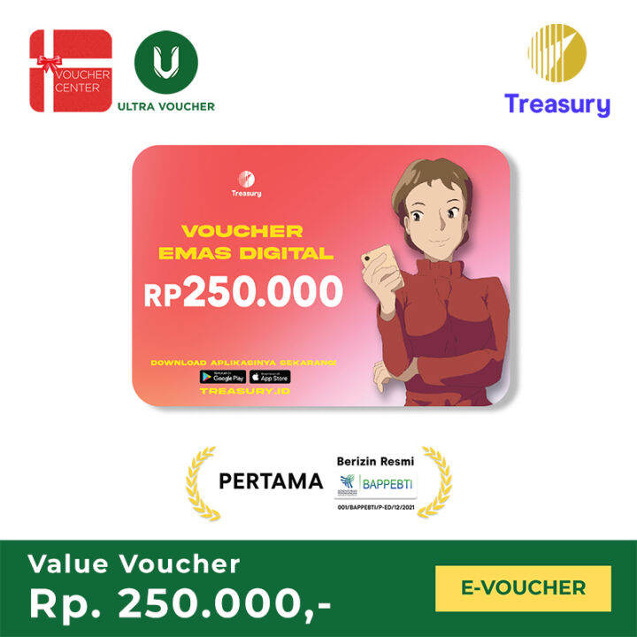 Voucher Digital Treasury Rp.250.000 - Voucher Value | Lazada Indonesia