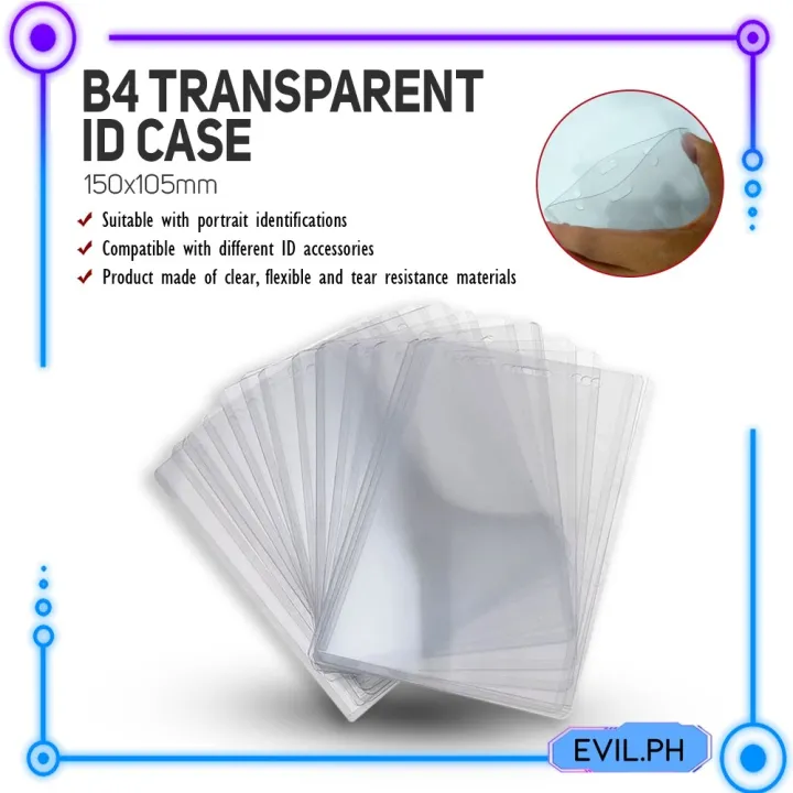 Plastic ID Case B4 Vertical 150x105mm (20 pcs) | Lazada PH