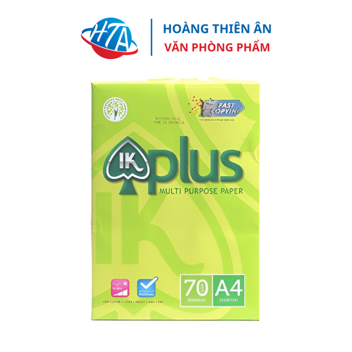 Giấy IK Plus A5 70 gsm Giấy In Photo Chất Lượng Cao (xấp 500 tờ ...