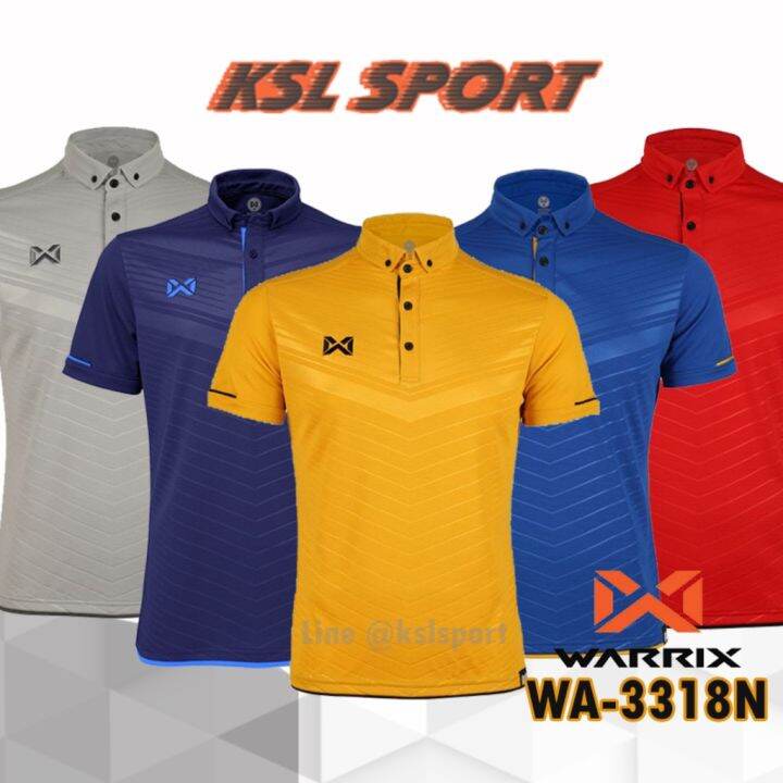 Warrix เสื้อโปโล แขนสั้น WA-3318 LAVIDA - กรมท่า/น้ำเงิน/ฟ้า/แดง/เหลือง/ขาว/เทา/ดำ วอริกซ์ ของ ...