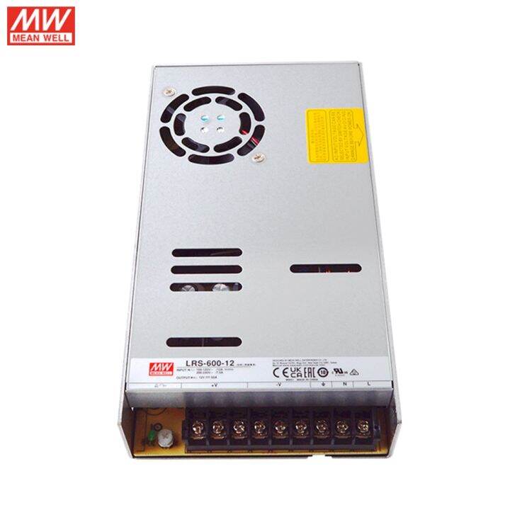 Original MEAN WELL LRS-600-12 600W 12V Switching Power Supply 110V/220VAC to 12VDC 50A 600W ...