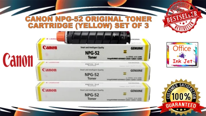 CANON NPG-52 ORIGINAL TONER CARTRIDGE (YELLOW) SET OF 3 | Lazada PH