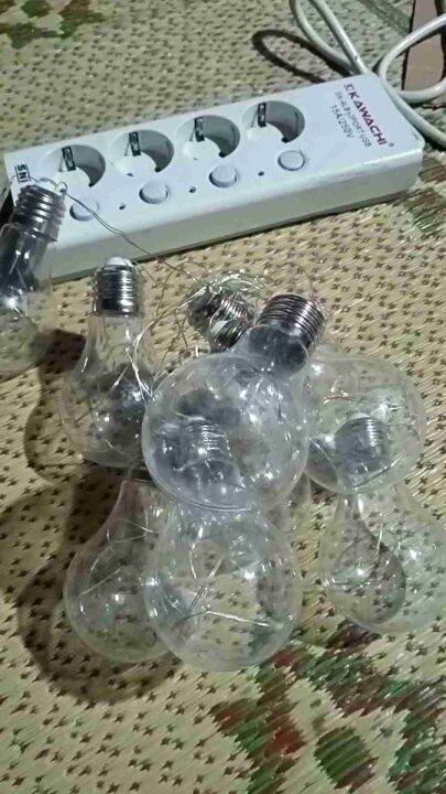 Lampu hias/Led Ball light.bahan mika anti pecah.P±5m.isi 9Dop. | Lazada ...