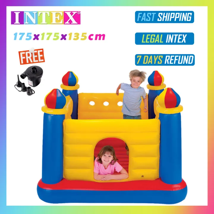 INTEX 48259 Castle Jumping Fun Children Inflatable Trampoline Bounce ...