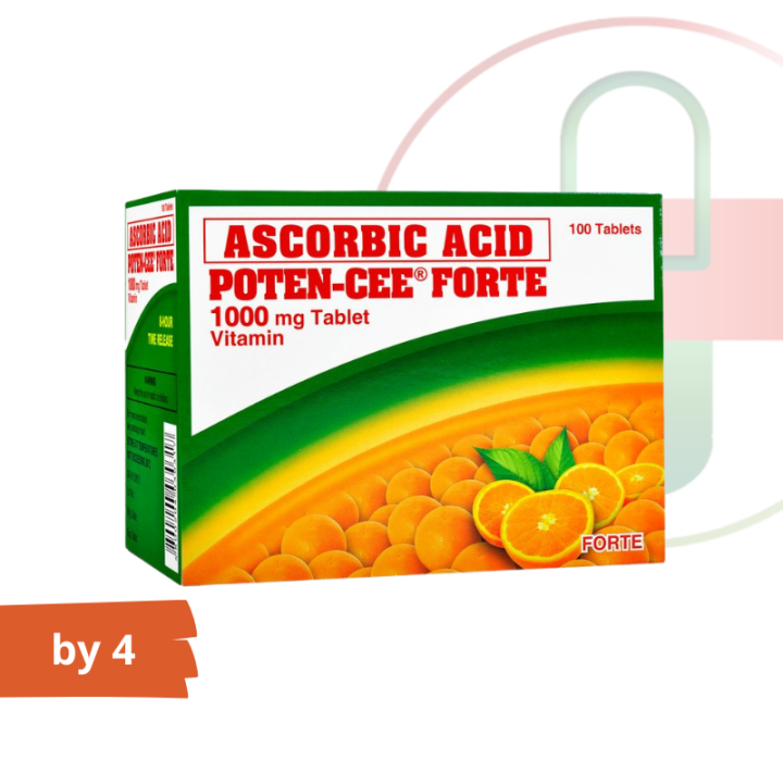 Poten Cee Forte 1000mg Tab by 4 | Lazada PH