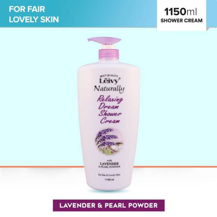 Leivy Shower Cream Lavender & Pearl Powder - 1150 ml | Lazada Indonesia