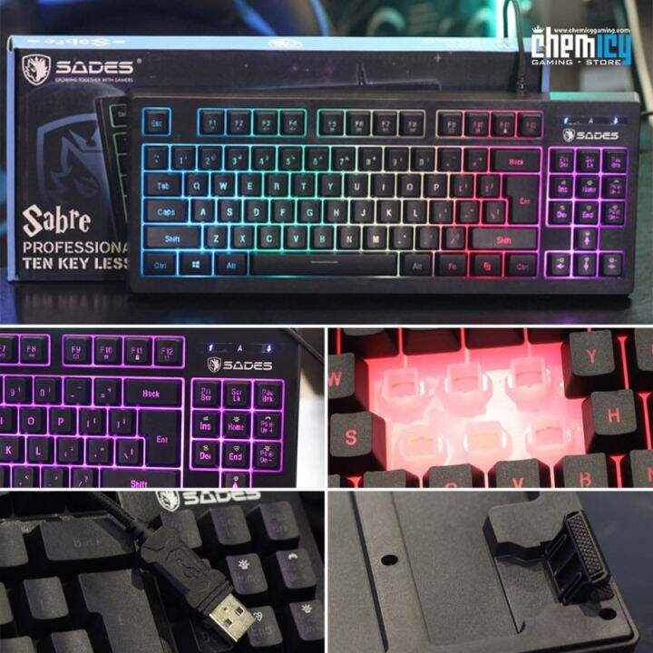 Sades Sabre TKL RGB Gaming Keyboard | Lazada Indonesia
