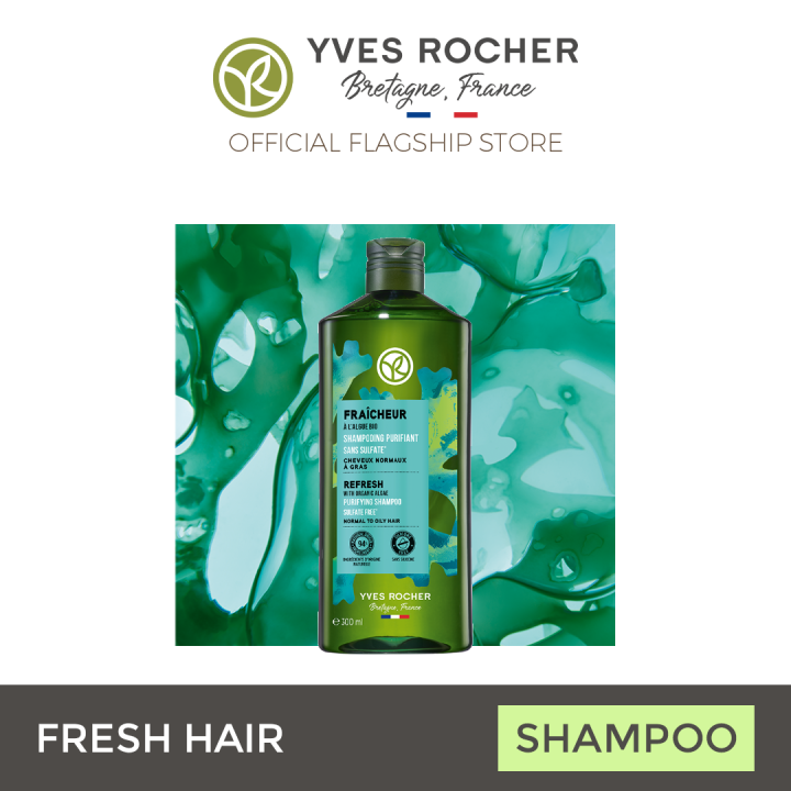 Refresh Purifying Shampoo 300ml for Normal to Oily Hair by YVES ROCHER ...