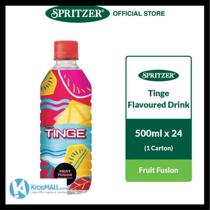 Spritzer Tinge Flavoured Drink Fruit Fusion (500ML X 24) | Lazada