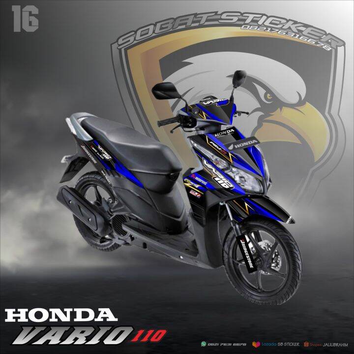 DECAL FULL BODY VARIO 110 TECHNO 2011 - DECAL STICKER FULL BLOCK HONDA ...