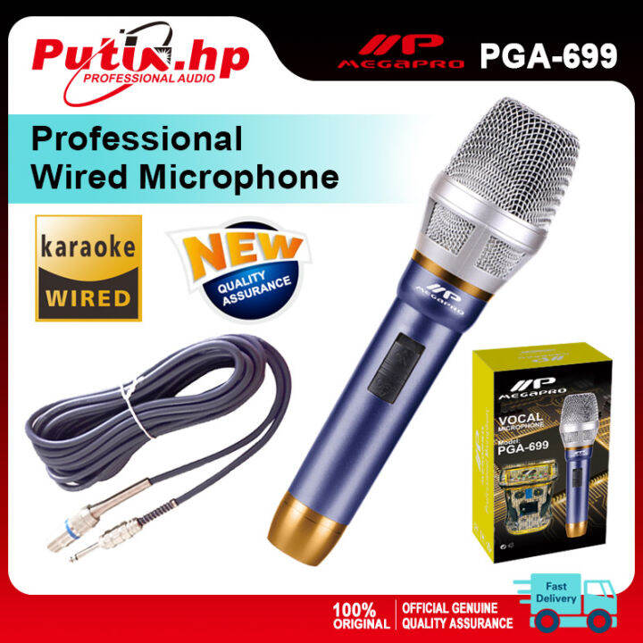 New Megapro Professional PGA-699 Model Heavy Duty 10M Wire microphone | Lazada PH
