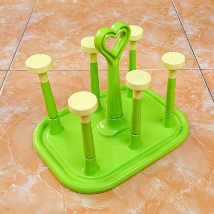 Tempat gelas gantungan gelas stand kotak plastik tebal | Lazada Indonesia
