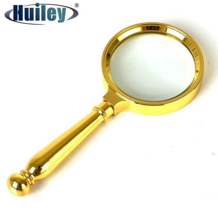 tt-Handle Magnifier Handheld Magnifying Glass Copper Plating Pocket ...