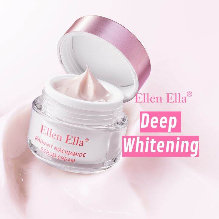 Ellen Ella Radiant Niacinamide 8x whitening Rose serum Cream 30ml ...