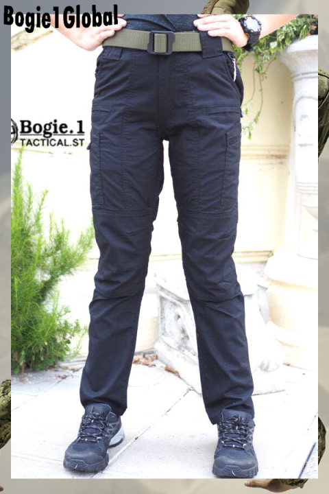 Bogie.1 กางเกงแทคติคอล IX12 Tactical Trousers กระเป๋าเยอะ เนื้อผ้ายืดหยุ่น (สีดำ / สีทราย / สี ...