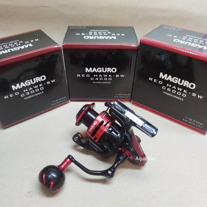 MAGURO RED HAWK SW C3000/ C4000/ C6000 FISHING SPINNING REEL | Lazada