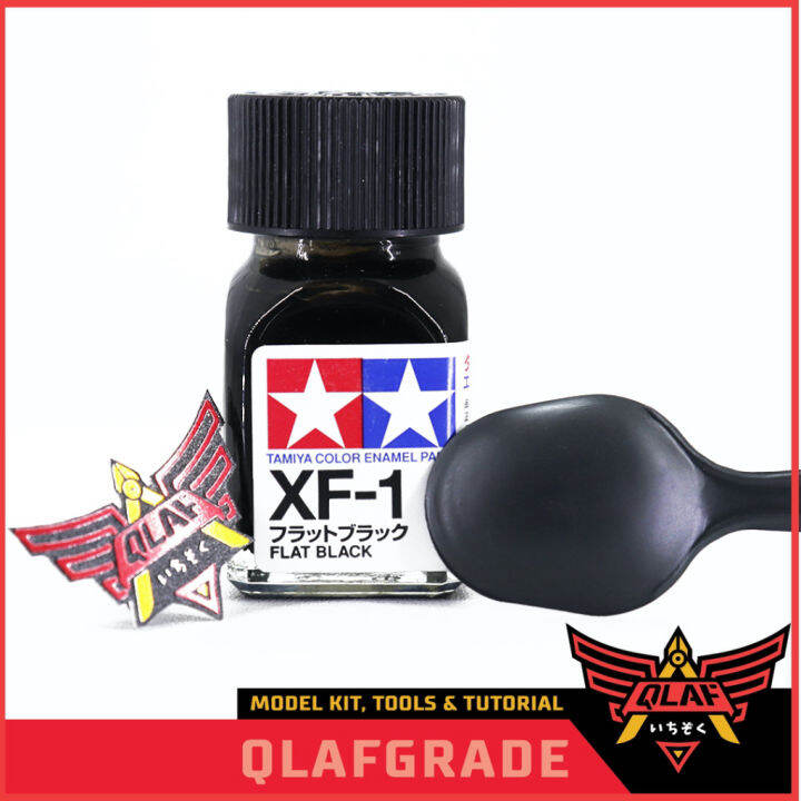 Tamiya Enamel XF1 XF 1 Flat Black cat Gundam model Kit paint | Lazada ...
