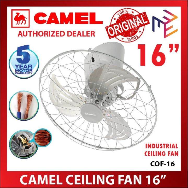 Camel Original Ceiling Orbit Fan with Power Motor and Copper Wires COF ...