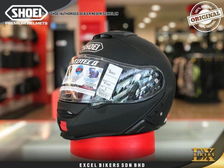 SHOEI NEOTEC 2 MATT BLACK /NEOTEC /NEO TEC II /MODULAR HELMET / FLIP UP ...