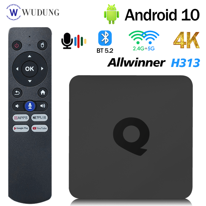 Original iATV Q1 Smart TV Box Allwinner H313 Android10.0 2G8G 2G16G 4K BT5.0 Stream Media Player ...