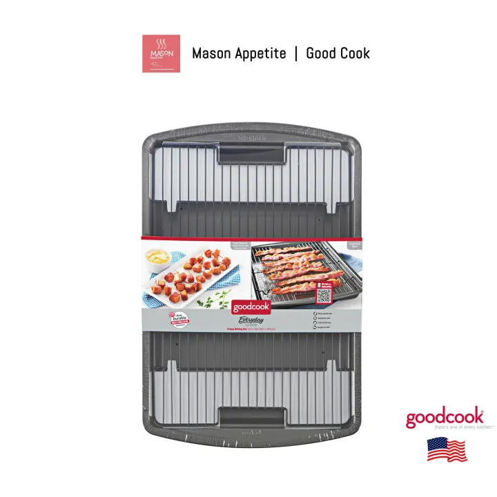 04139 Good Cook 15" x 10.5" Baking Sheet & Rack Set Nonstick ชุดถาดอบ ...