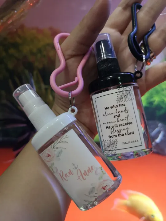 Personalized/Inspirational Scented Alcohol Spray with Chain | Lazada PH