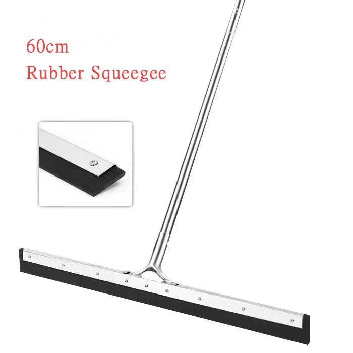 60cm/23.6 Heavy Duty Floor Squeegee Complete Set Tile Wiper Stainless Steel Bathroom Sweeping ...