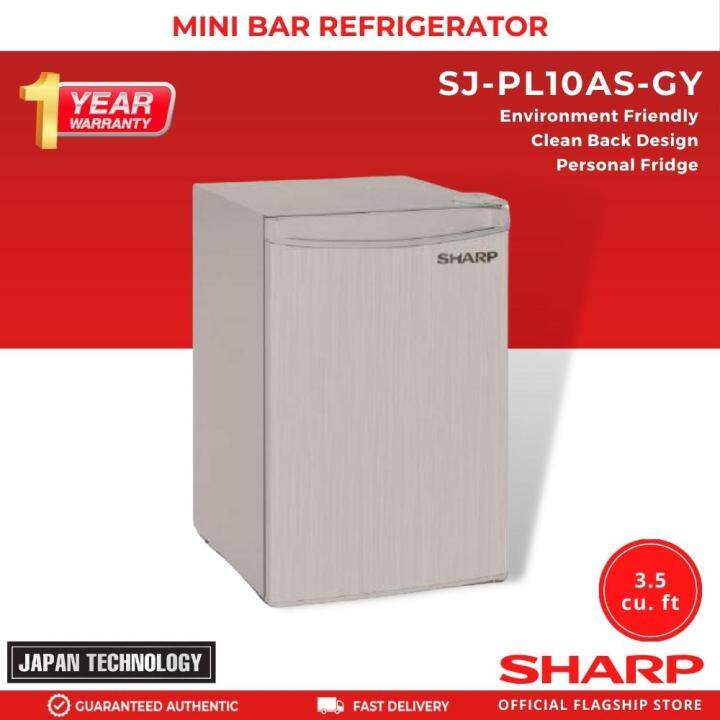 Sharp Mini Fridge Personal Refrigerator SJ-PL10AS-GY 3.5 cuft | Lazada PH