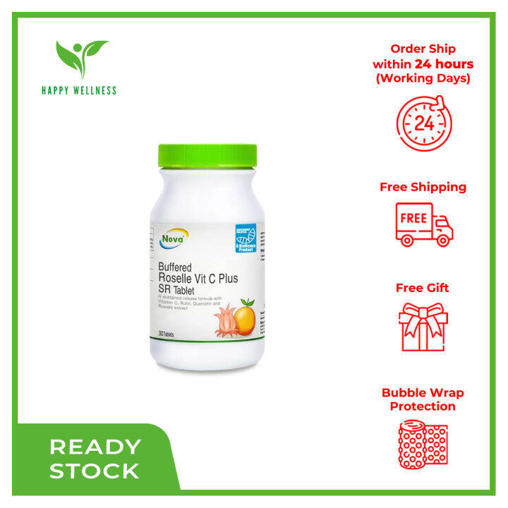 Nova Buffered Roselle Vit C Plus SR Tablet 30s | Lazada