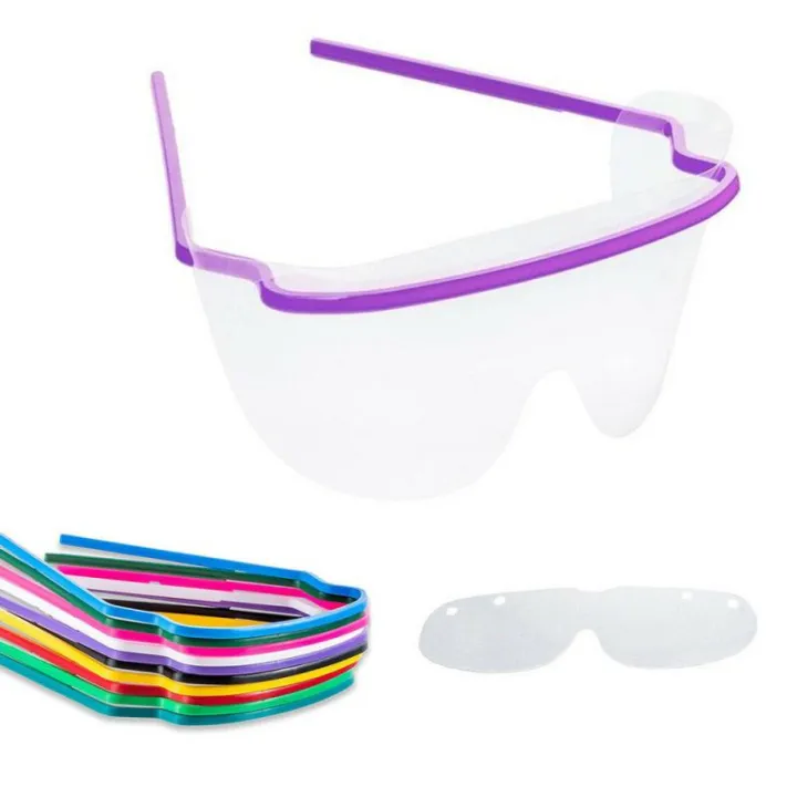 Random color Disposable ty Clear Frameless Eyeware protective shield ...