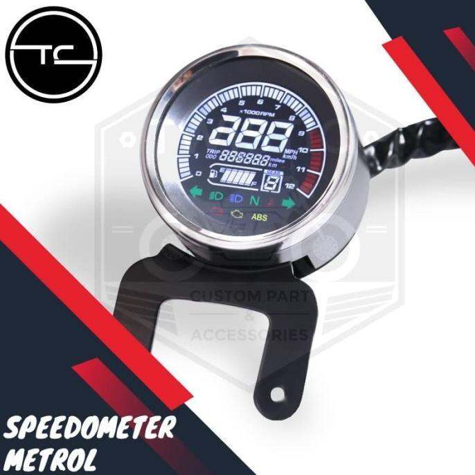 SPEEDOMETER DIGITAL METROL MOTOR CUSTOM BOBBER UNIVERSAL | Lazada Indonesia
