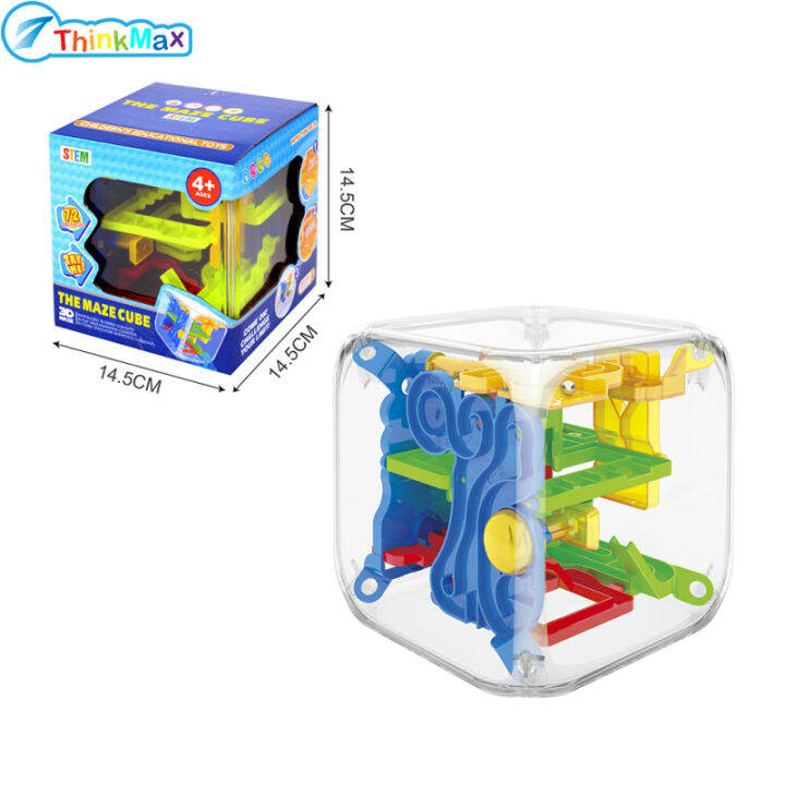 Thinkmax 3D Cube ปริศนาเขาวงกตบอลของเล่นสนุกสมองเกมสมดุลต้นเรียนรู้ของเล่นสำหรับเด็ก | Lazada.co.th