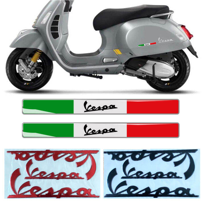 3D Motorcycle Stickers For PIAGGIO VESPA GTS GTV LX LXV LT PX PRIMAVERA ...