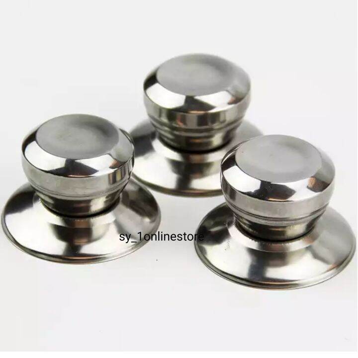 Pan Pot Glass Lid Cover Handle Knob Grip Stainless Steel Replacement ...