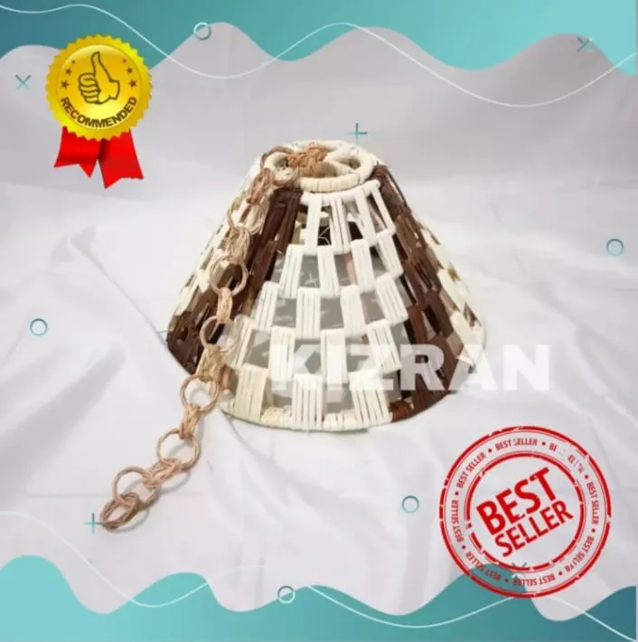 Kap Lampu unik kap lampu anyaman rotan Kap lampu Rotan natural lampion ...