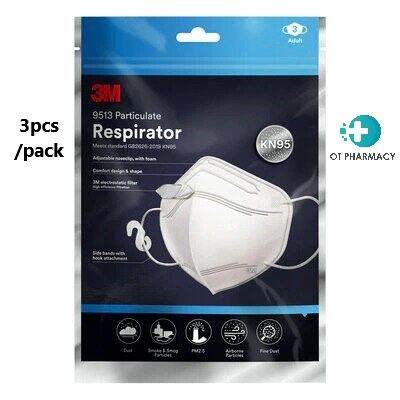 3M KN95 9513 Particulate Respirator 3pcs | Lazada